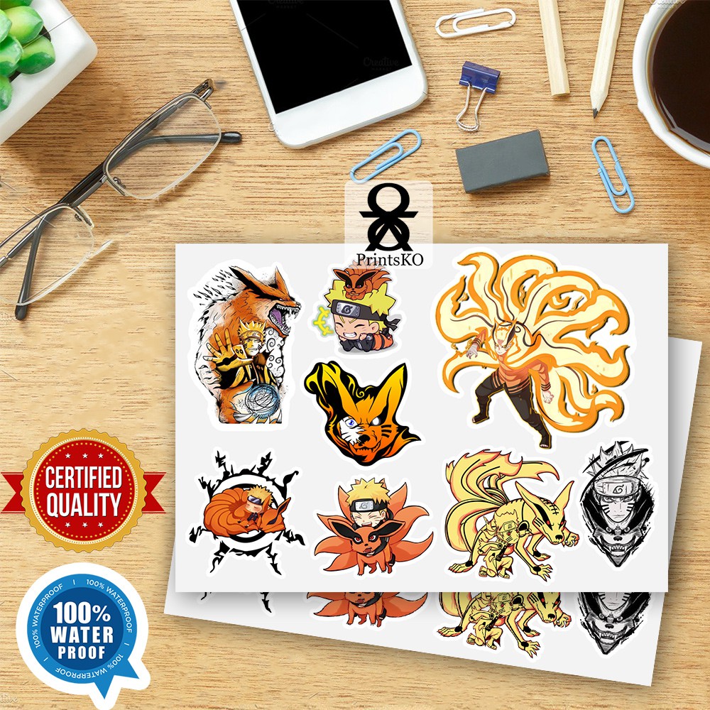 Naruto Water Proof Stickers - NARUTO KURAMA Design | Lazada PH