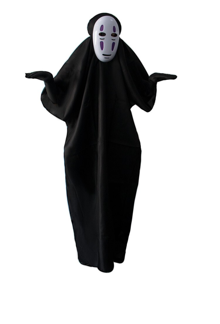 MUGE Cosplay Costume No Face Man Spirited Away Costume with Mask gloves ...