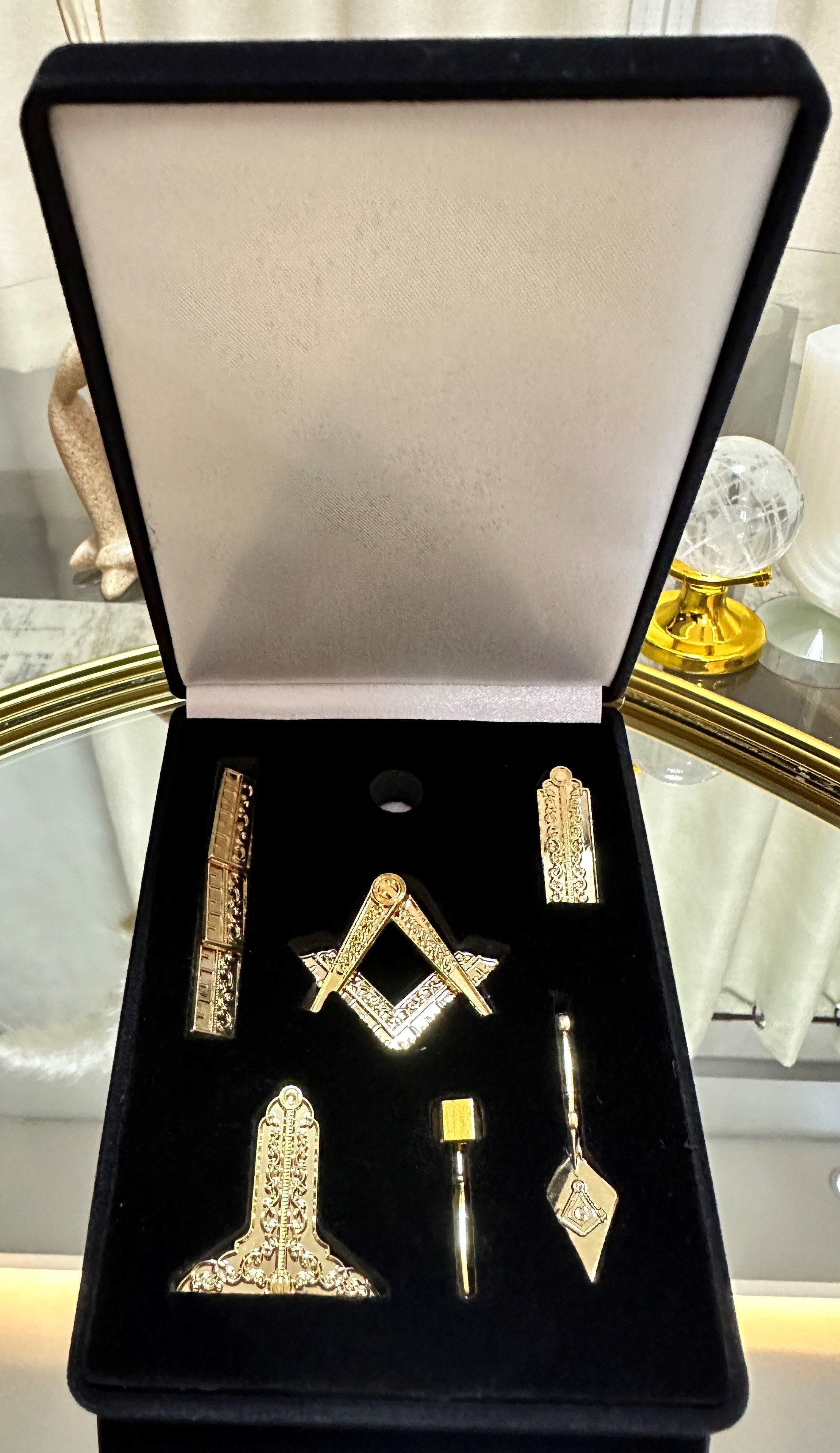 Masonic Gold Gift Set Velvet Box | Lazada PH