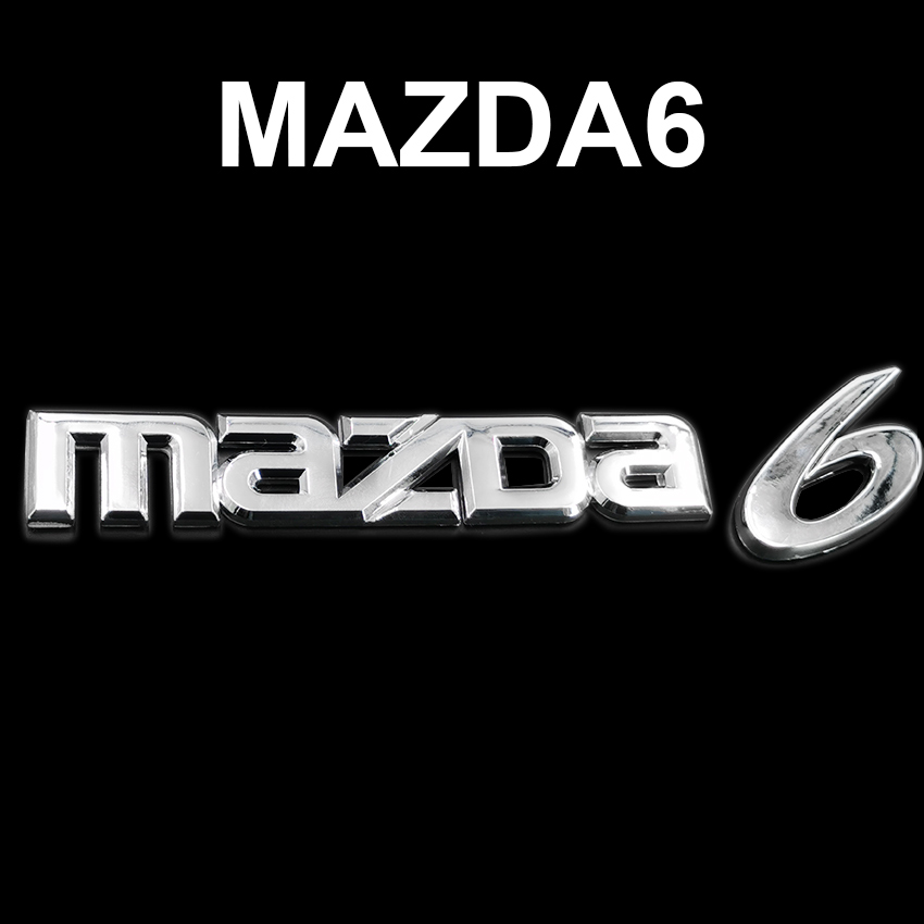 ABS Chrome MAZDA 3 MAZDA3 MAZDA6 Letter Logo Car Auto Rear Trunk Emblem ...