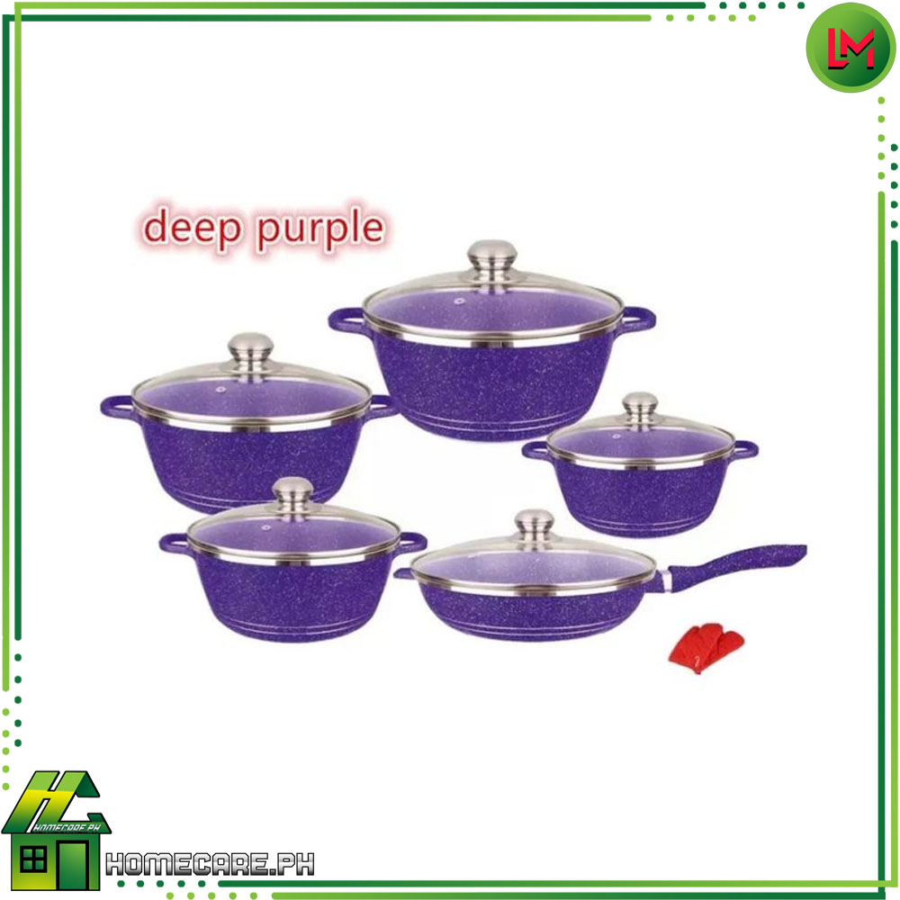 HOMECARE PH. 12 Pcs Cookware Set Original Non Stick Kitchen Pots and ...