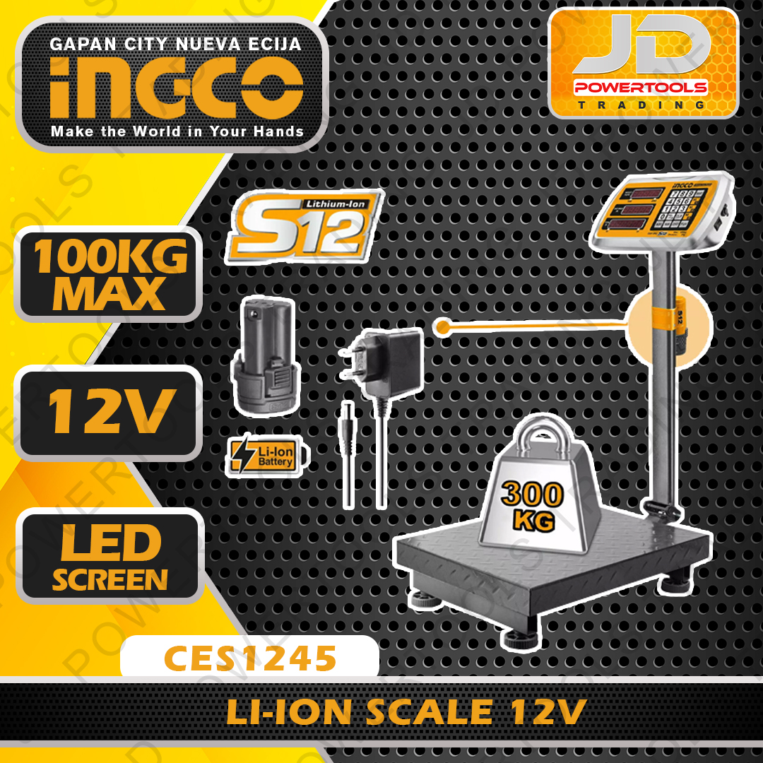 INGCO Lithium Ion Cordless Battery Operated Weighing Scale, 49% OFF
