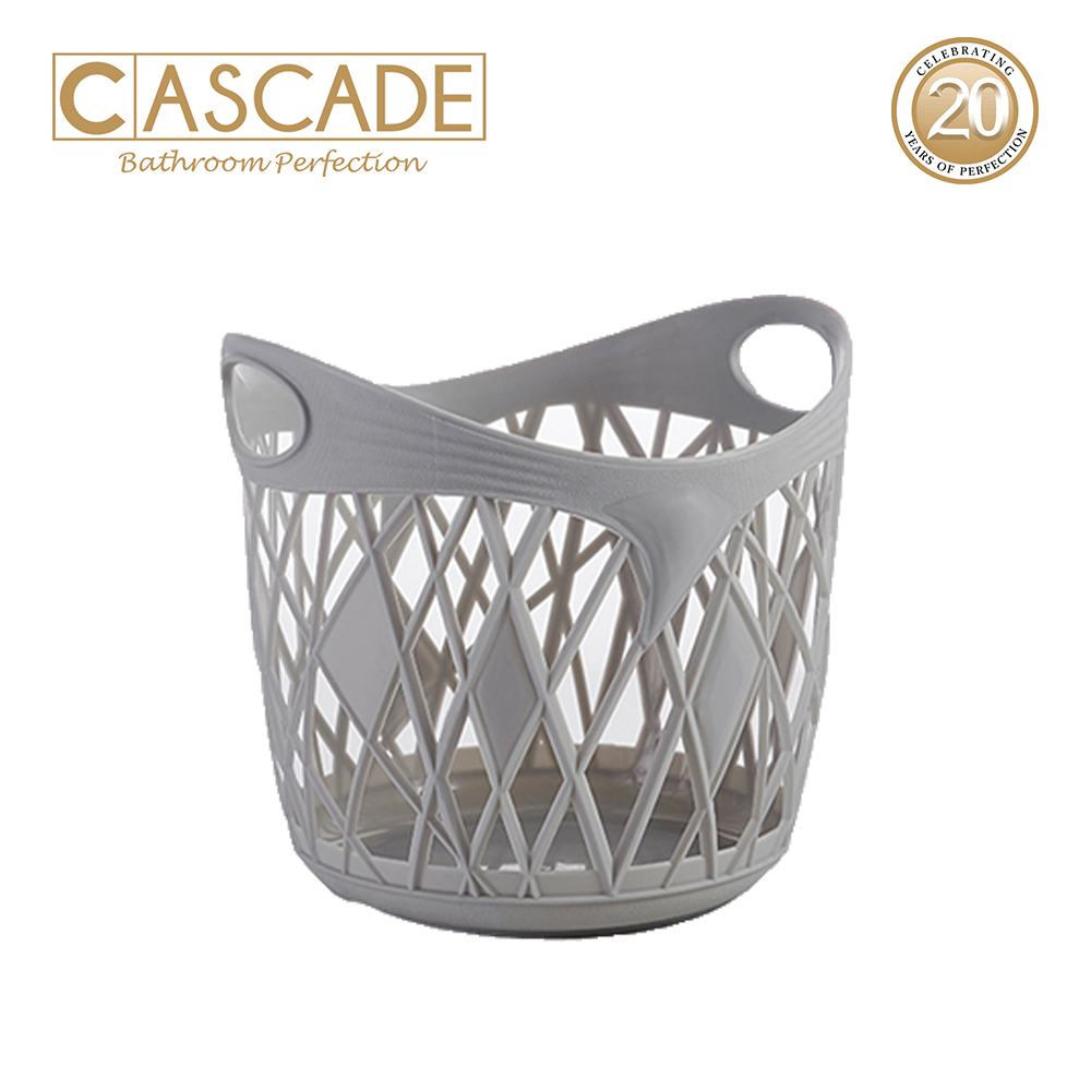 Cascade Medium / 6 Liters Round Nest Basket in Light Grey L 25 cm x W ...