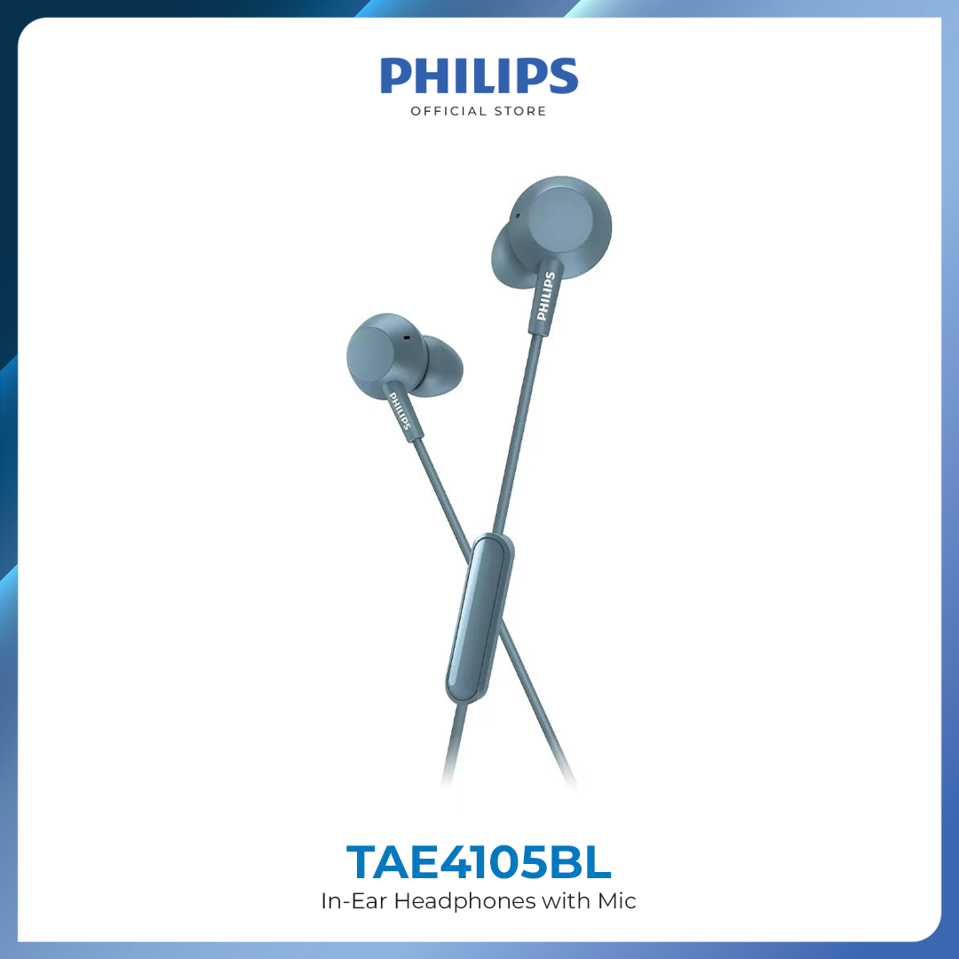 Philips TAE4105 In-Ear Headphones with Microphone | Lazada PH