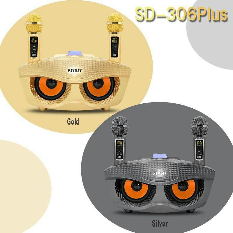 SDRD SD 306 Plus Wireless Bluetooth Dual Microphone Karaoke Portable 3D ...
