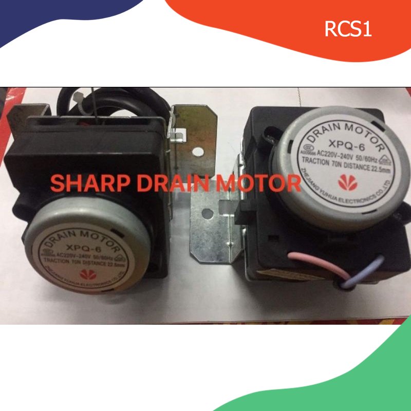 SHARP DRAIN MOTOR AC220-240V XPQ-6 DISTANCE 22.5mm AUTOMATIC WASHING ...