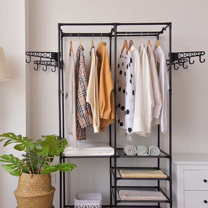 Clothes rack floor-to-ceiling indoor home balcony outdoor bedroom ...