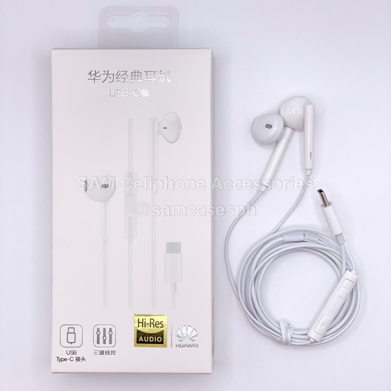 ‼️READ THE DESCRIPTION‼️ Huawei Hi-Res Type-C Earphones Wired control ...