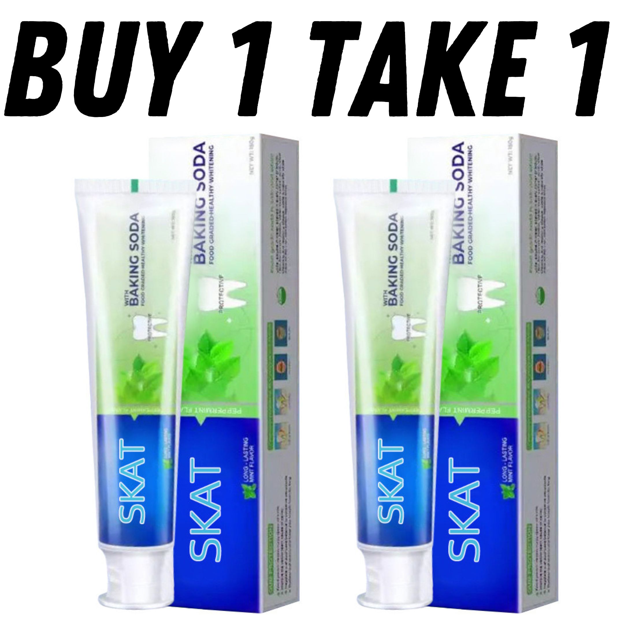 MOCHI [BUY 1 TAKE 1] SKAT Baking soda Whitening Toothpaste Peppermint ...