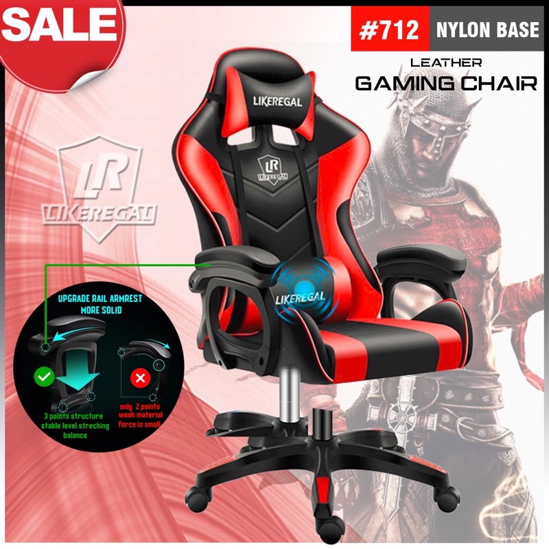Dou LikeRegal LeeverMoon and OnOff Leather Gaming Chair Ergonomic ...