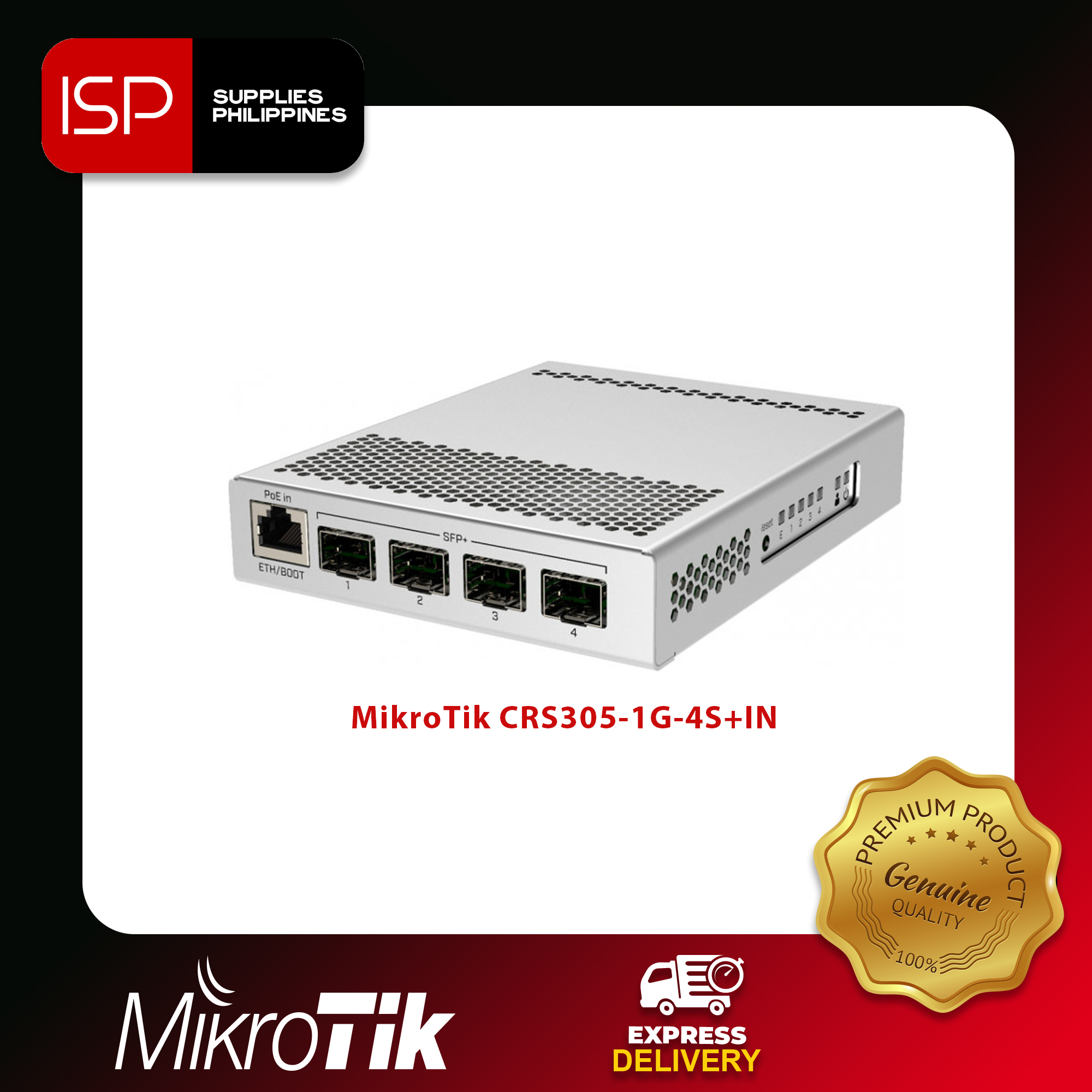 MikroTik CRS305-1G-4S+IN - Switch - Network Switch - Managed Switch ...