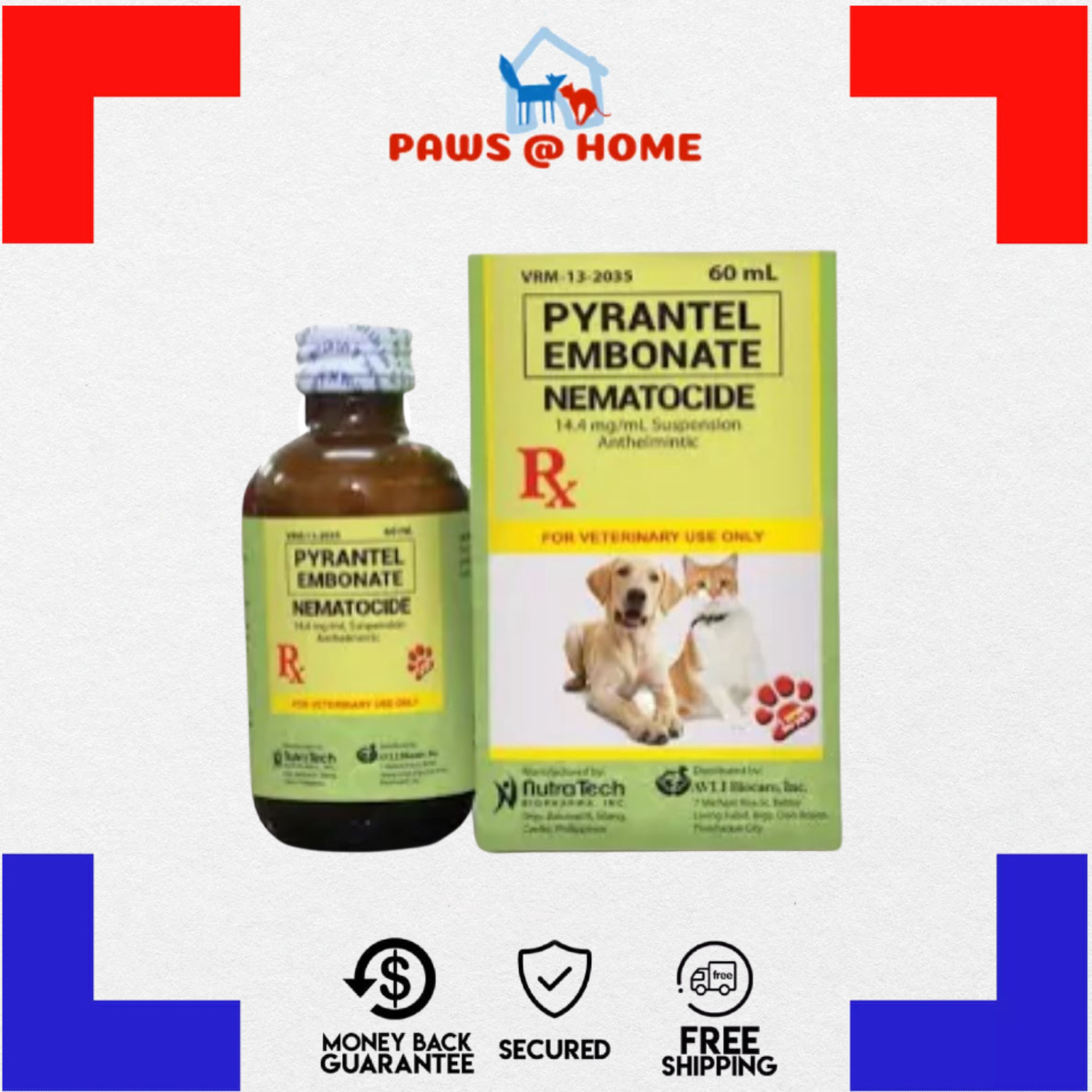 Pyrantel Embonate Nematocide Dewormer Dog & Cat | Lazada PH
