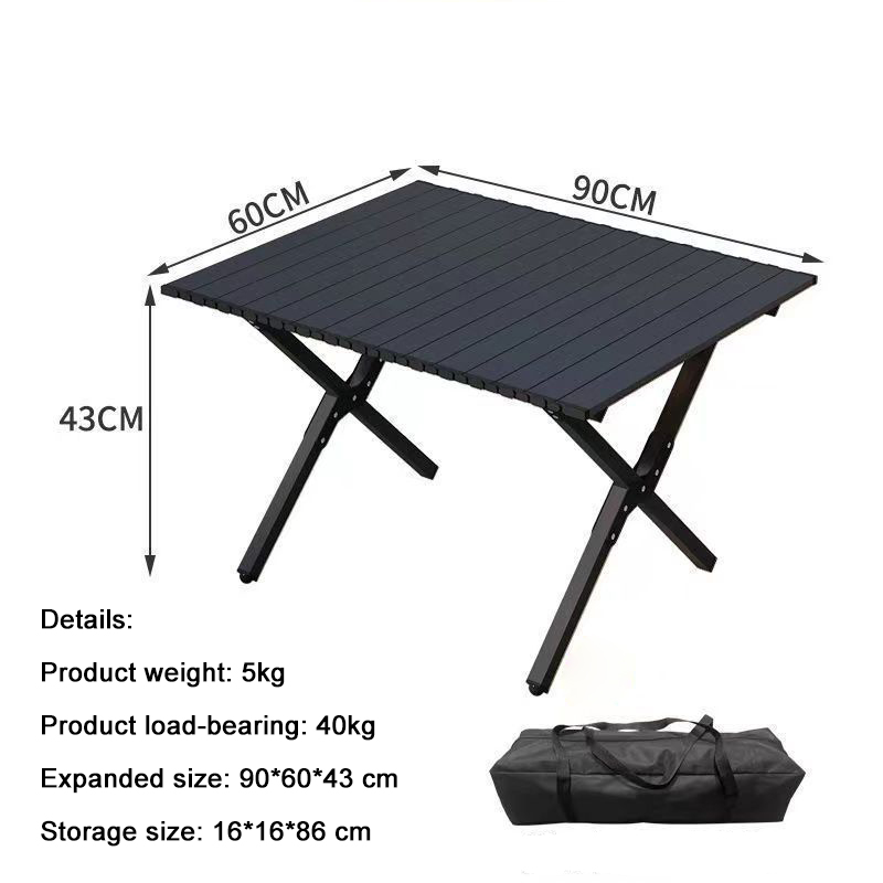 Folding Outdoor Table Chair Lightweight Picnic Table Carbon Steel ...