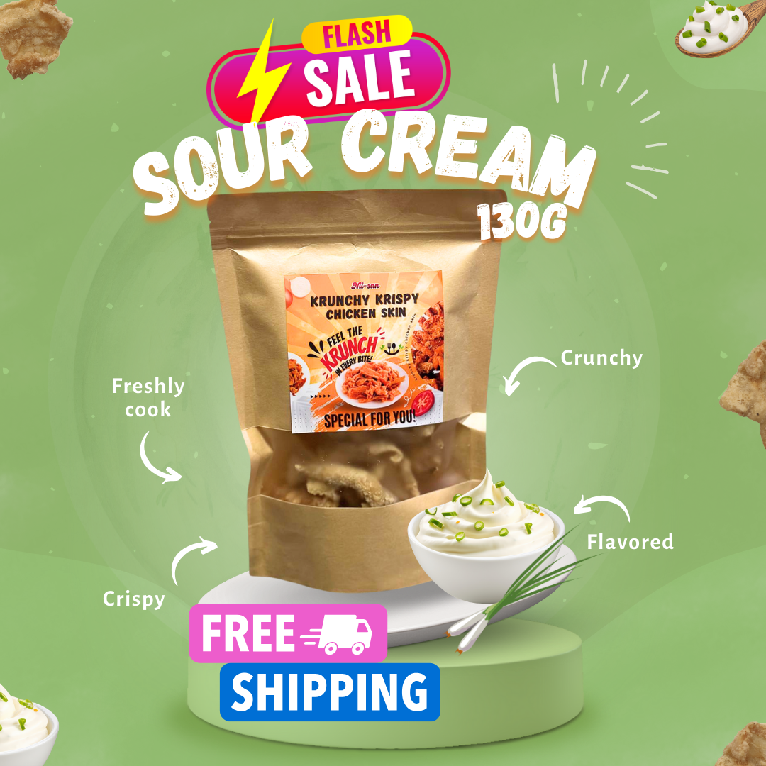 Sour Cream Chicken skin -Nii-san Snacks 100G | Lazada PH