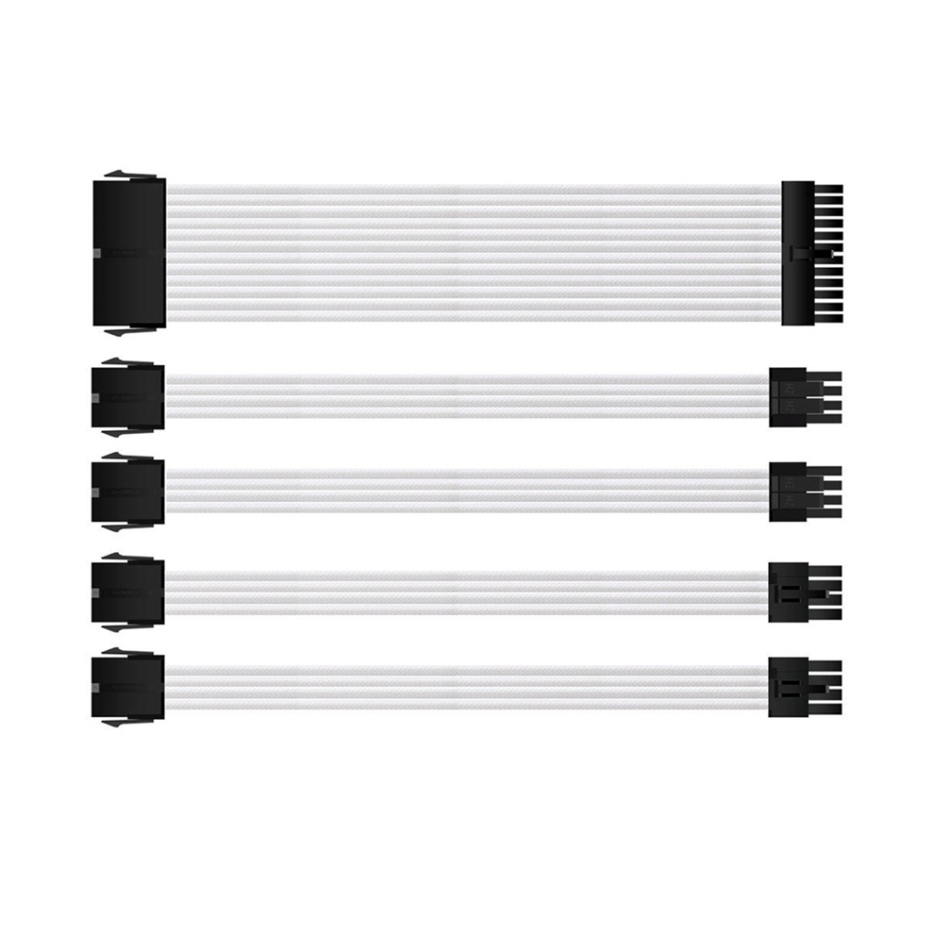 Colorful Mod PSU Extension Cable 16awg 26cm Power Supply Sleeved Cable ...