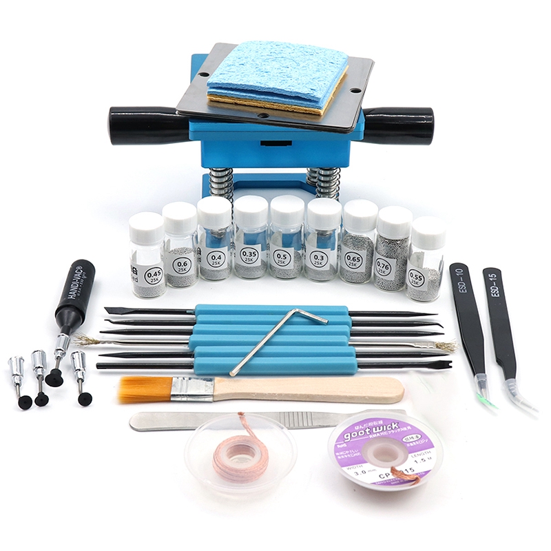 Bga Reballing Kit 90Mm Aluminium Alloy Mesh Bga Reballing Station With ...