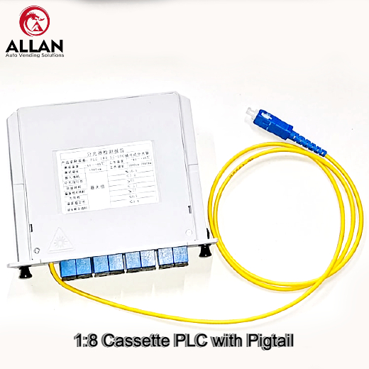 Allan 1 : 8 Cassette PLC Fiber Optic Box Type with Cable Pigtail UPC ...
