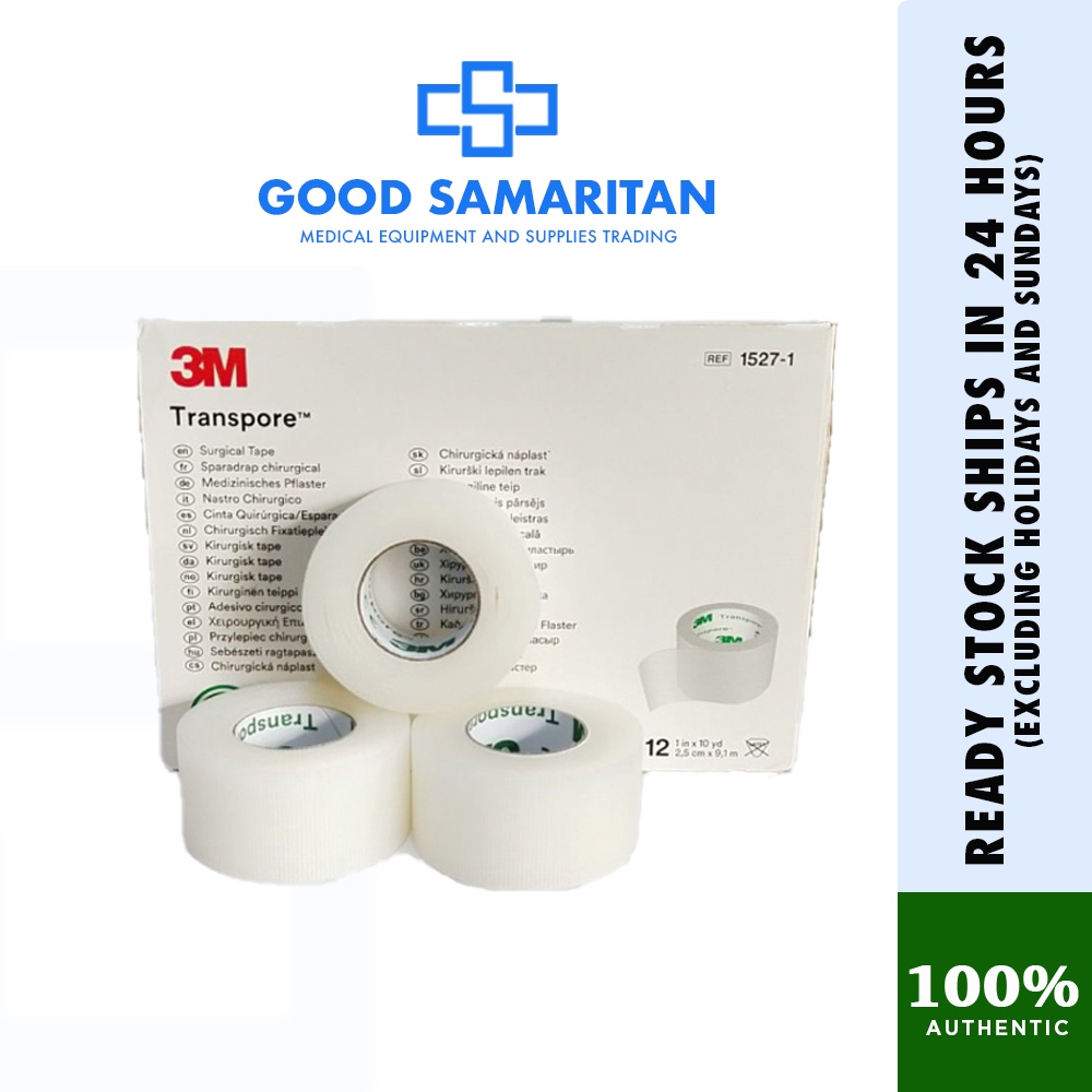 3M Transpore Tape 1 inch (per box) | Lazada PH