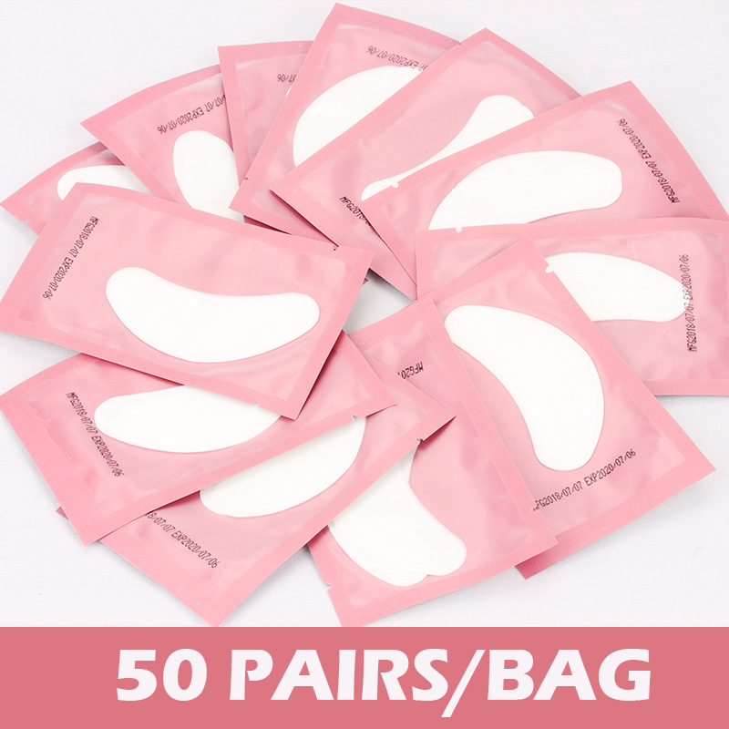50 Pairs Hydrogel Eye Patch Eyelash Extension Pad Eyelashes Eyepatch ...
