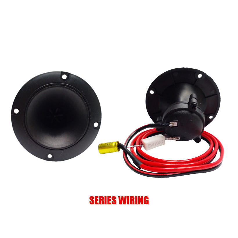 PIEZO TWEETER SPEAKER, 500W 90mm ROUND 4-HOLE, 2.2uF CAPACITOR and 5w ...