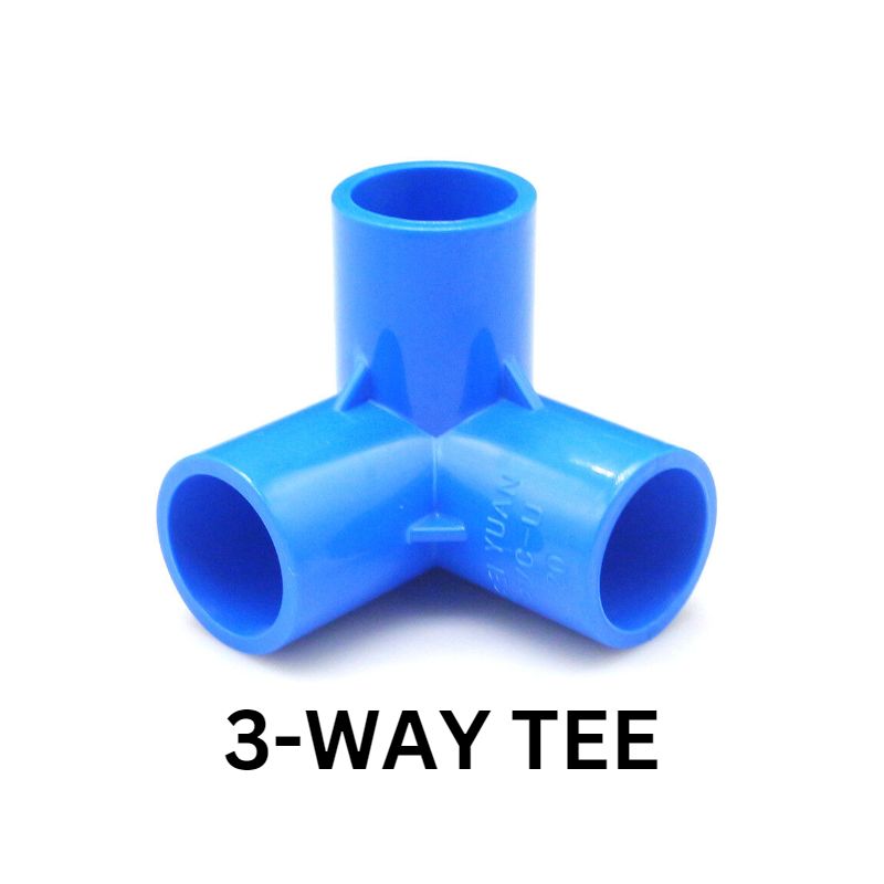 PVC Blue Fittings 3 way Tee , 4 way Tee, 5 way tee 20mm 25mm 32mm 1/2 3 ...
