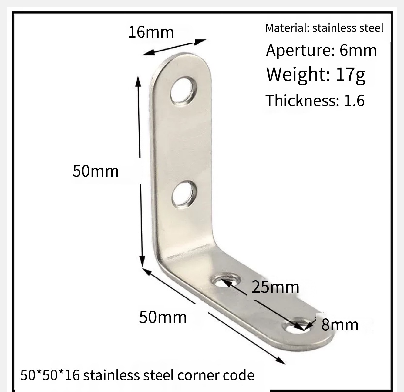 10pcs 304Stainless Steel Angle bracket L bracket Right Angle bracket ...