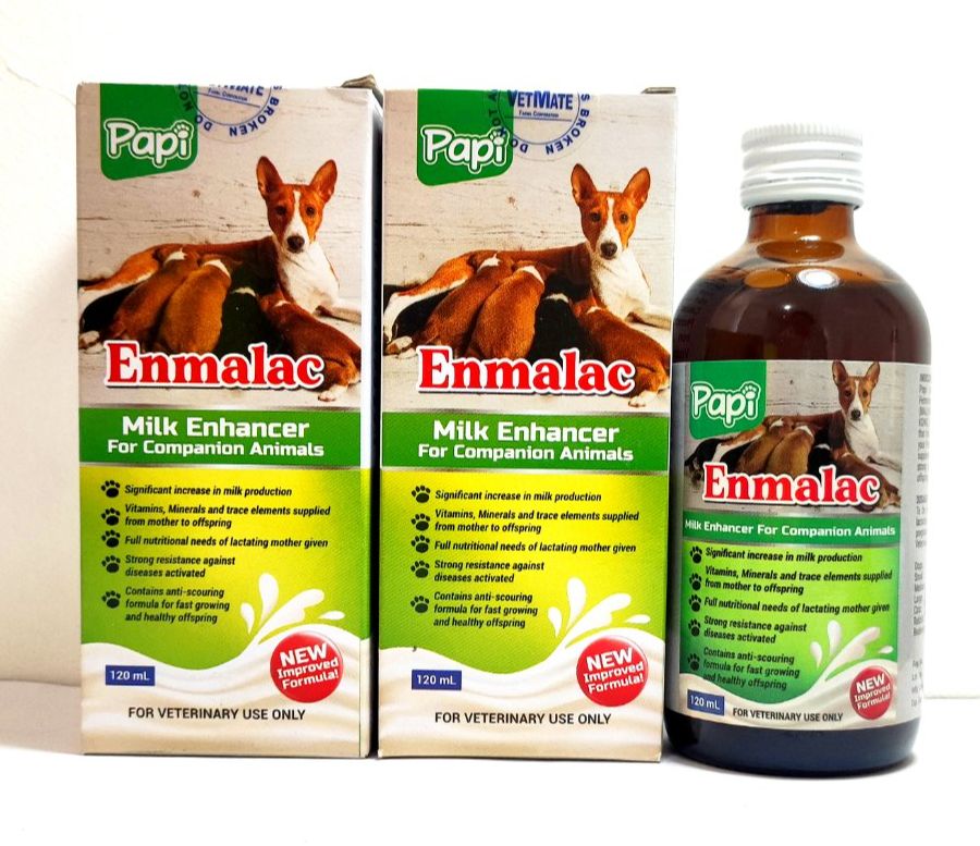 [G&G] 2PCS PAPI ENMALAC / 120 ML / MILK ENHANCER / FOR DOGS / CATS ...