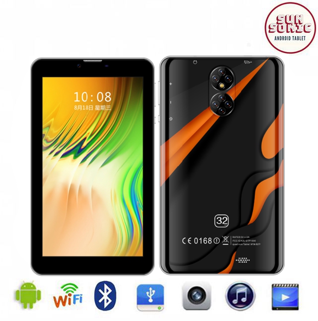SUNSONIC B27Y 7'' Inch 4G Quadcore High Quality Dual Sim Cellular Wifi ...