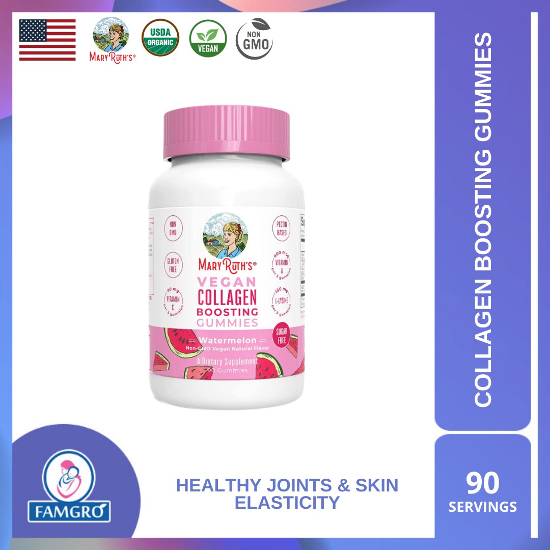 Mary Ruth Vegan Collagen Boosting Gummies for Hair Skin & Nail Health ...