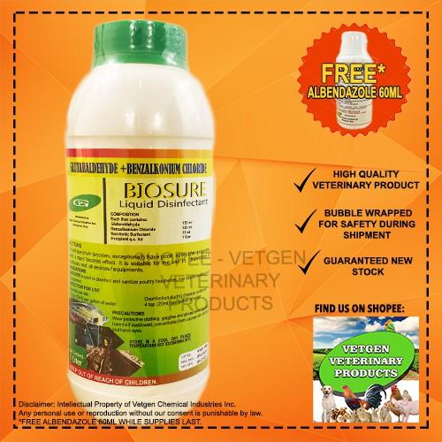 BIOSURE LIQUID DISINFECTANT VETGEN 1 LITER | Lazada PH