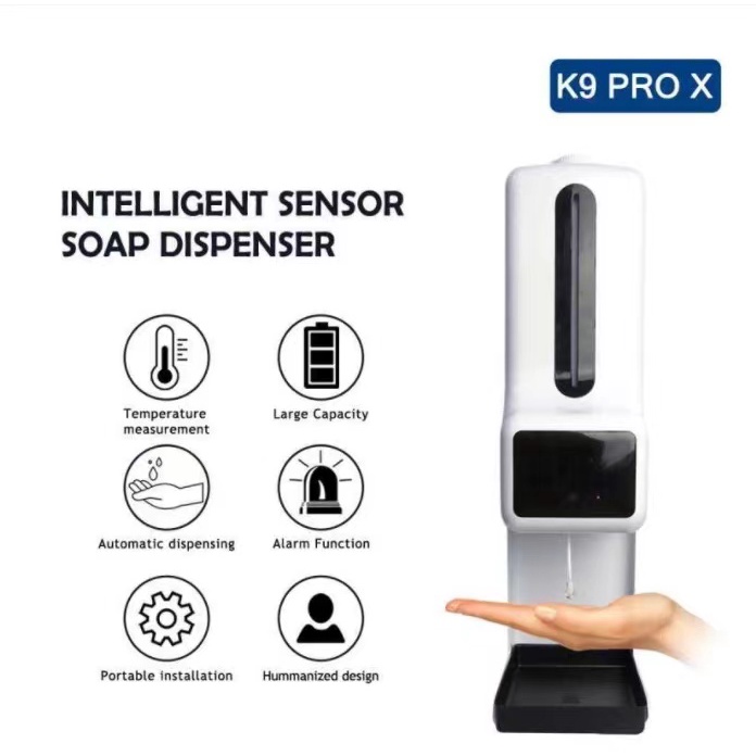 With bracketThermometer K9 Pro X Non-Contact Temperature Measurement & Disinfection Integrated ...