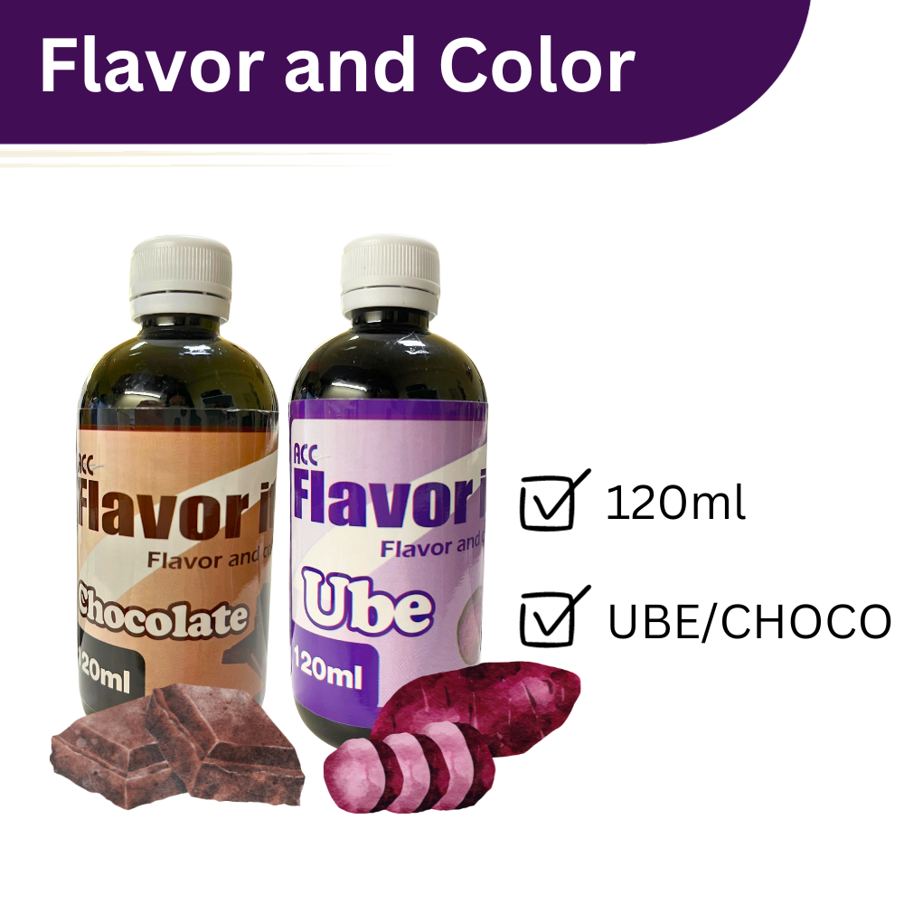 Flavor it! Ube/Choco Flavor and Color 120ml use for ube cakes chocolate ...