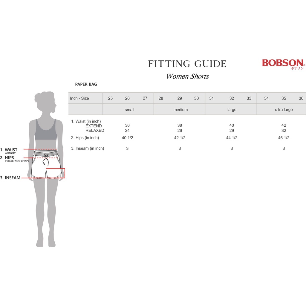 BOBSON Ladie's Modified Non-Denim Short 80996 (Navy Blue) | Lazada PH