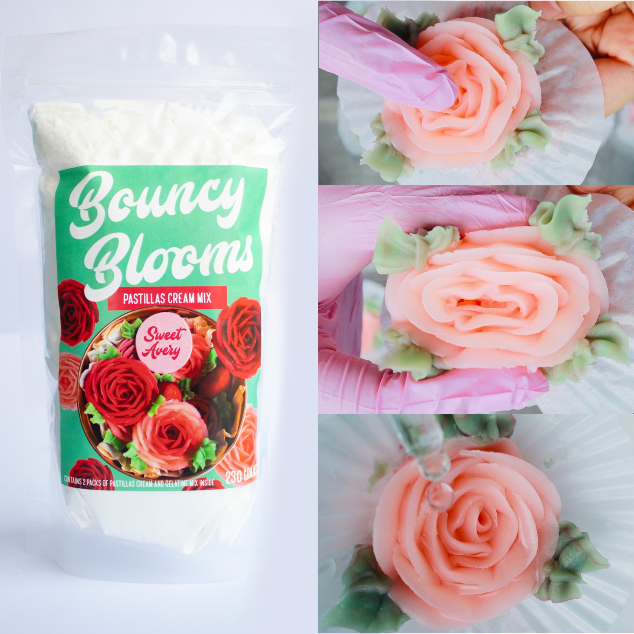 Bouncy Blooms Pastillas Cream Mix For Piping Realistic and Stable ...