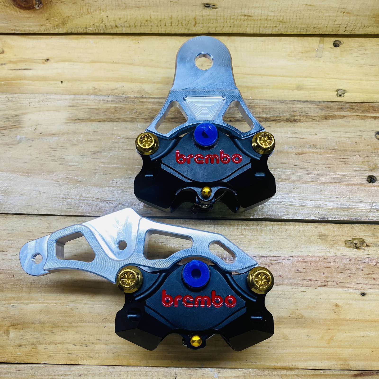 DORAEMON 2POT Caliper Raider150 Fi/Carb Bracket Front/Rear (Free 2pcs ...