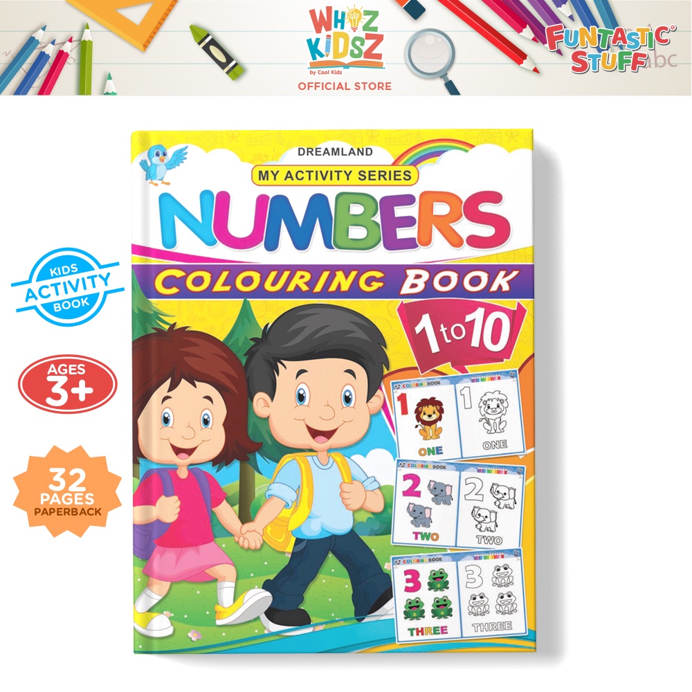 Whiz Kidsz Number Colouring - 1 To 10 Activity Book, Books for Kids ...