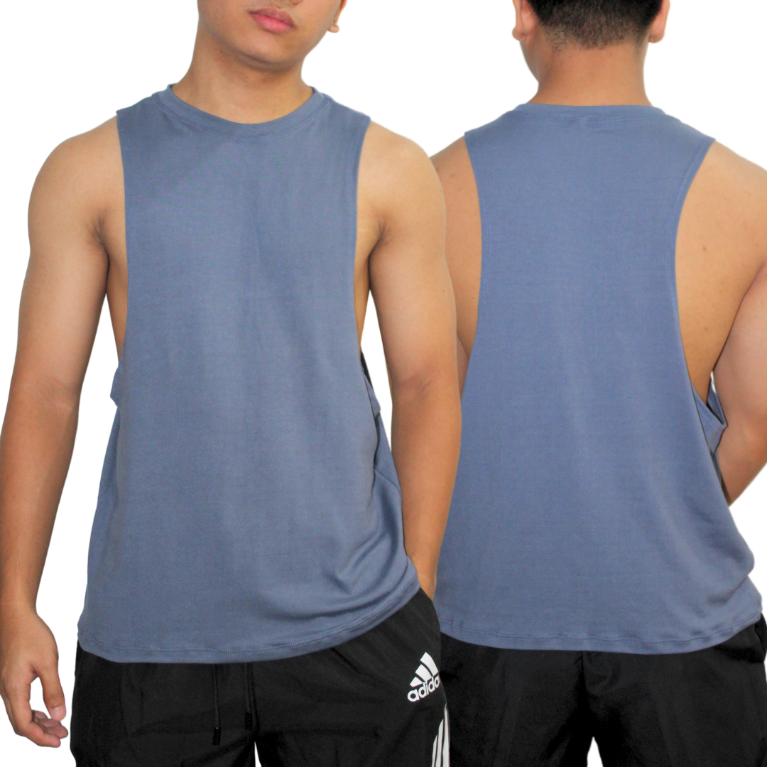 Plain Muscle Tee Sando for Men | Korean Style Gym Muscle Tank Spandex ...