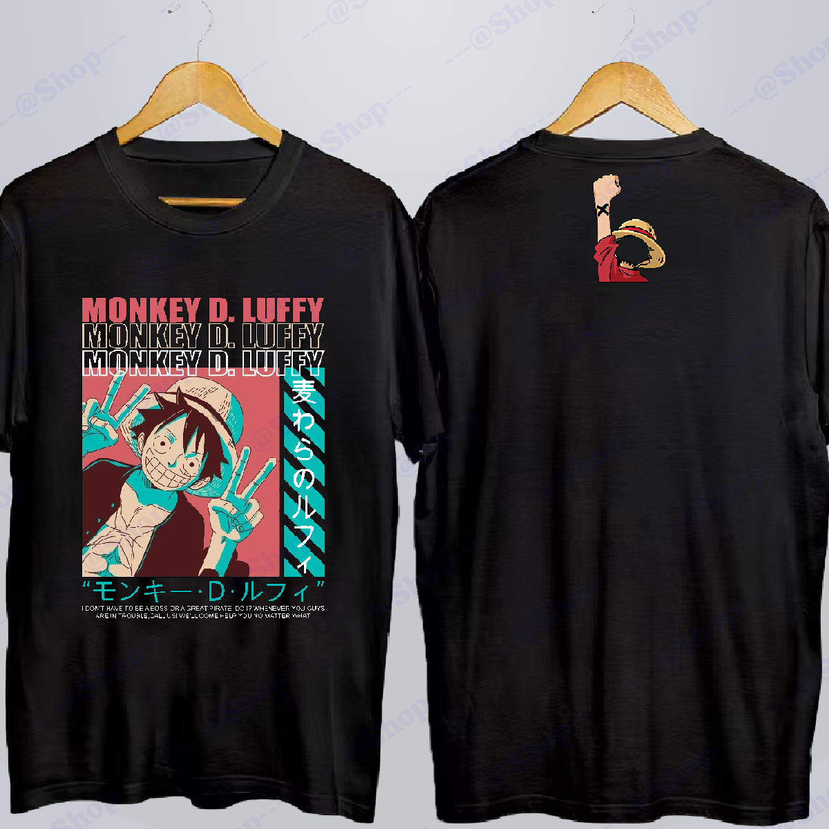 ##New T-Shirt Luffy One Piece Back to Back Design Unisex## | Lazada PH