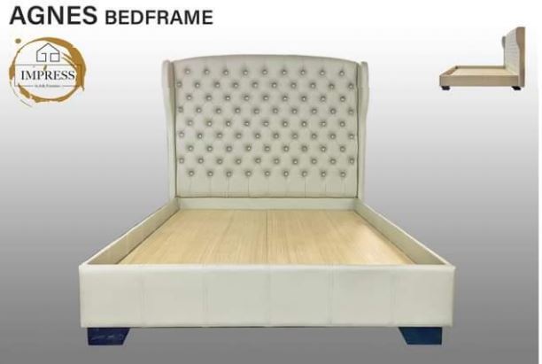 FLRCC COD BED FRAME , PADDED HEAD BOARD BED FAME AVAILABLE IN 5 SIZES ...