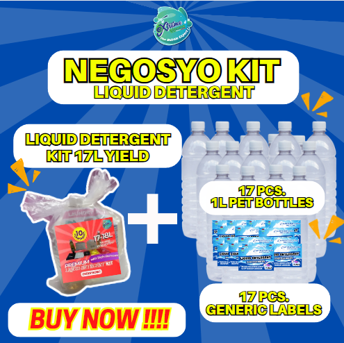 Extreme DIY Liquid Detergent Kits 17 to 18Liters Yield 10 COMPONENTS ...