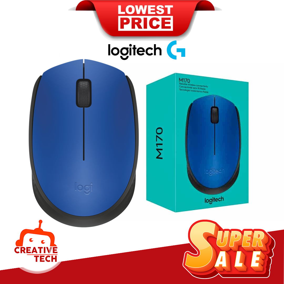 Logitech M170 WIRELESS MOUSE Plug & Play Original BLUE | Lazada PH