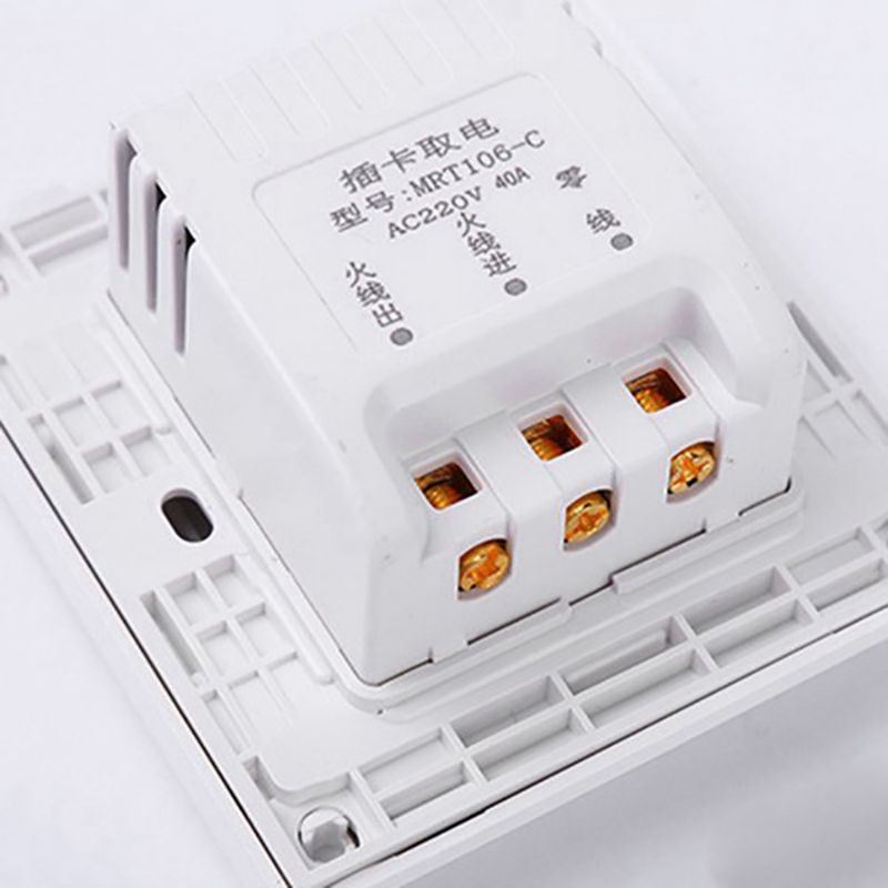 with 3 Card Hotel House Guest Room Wall Reader Switch 40A Energy Saving ...