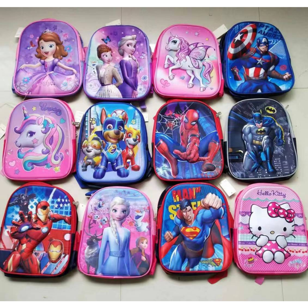 ZEMING 3d Design Backpack For Kids Big Cartoon Character | Lazada PH