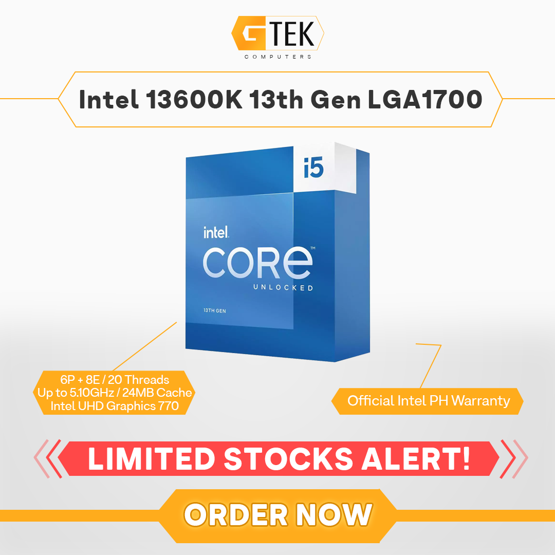 Intel Core i5 13600K Raptor Lake 13th Gen LGA1700 Intel PH Retail Unit | Lazada PH