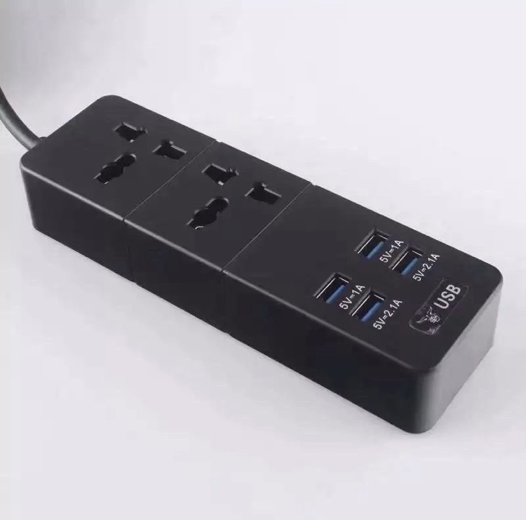 Extension Cord with Multiple Universal Socket Outlets & USB Cable Power ...