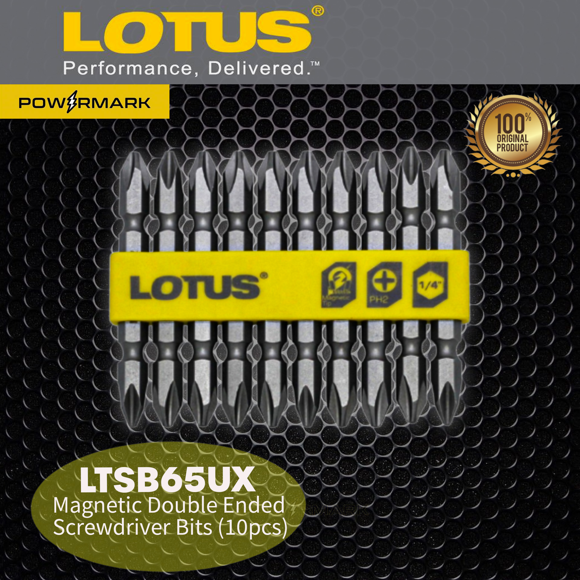 LOTUS LTSB65UX Magnetic Double Ended Screwdriver Bits (10pcs ...