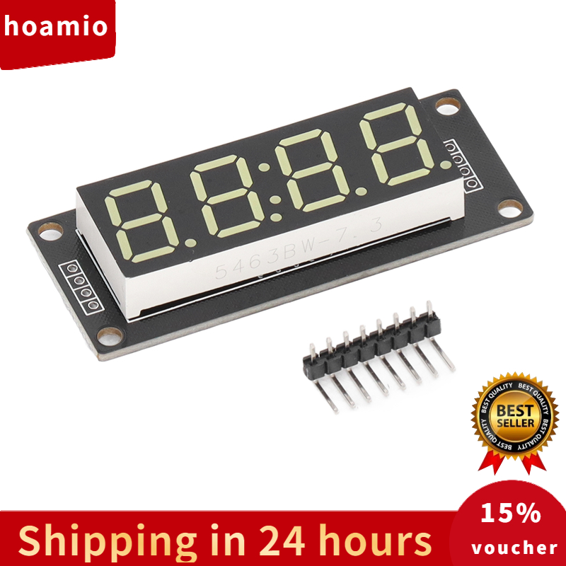 0.56in 4 Digit 7 Segment LED Digital Display Module TM1637 Clock Module ...