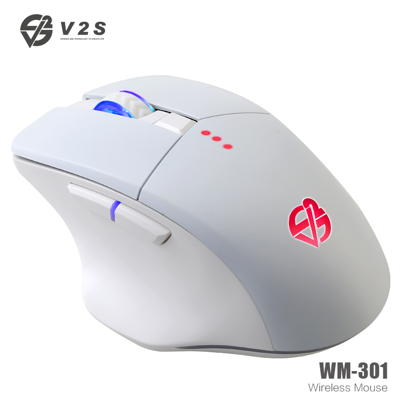 V2S WM-301 Rechargeable Wireless Mouse 2.4G Ergonomic Silent Click For ...