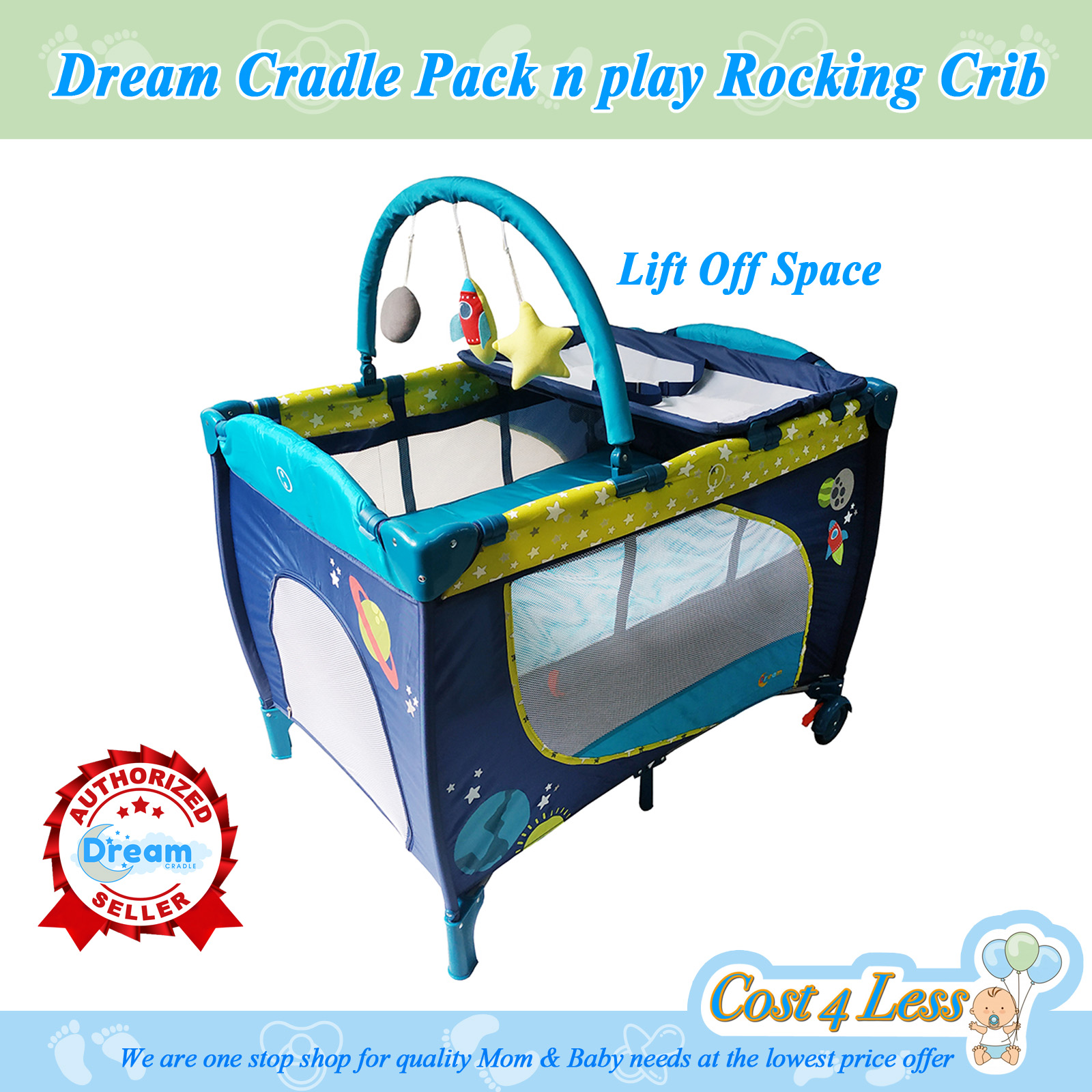 COST4LESS MEGA SALE Dream Cradle Pack n Play On The Go Crib Playpen ...
