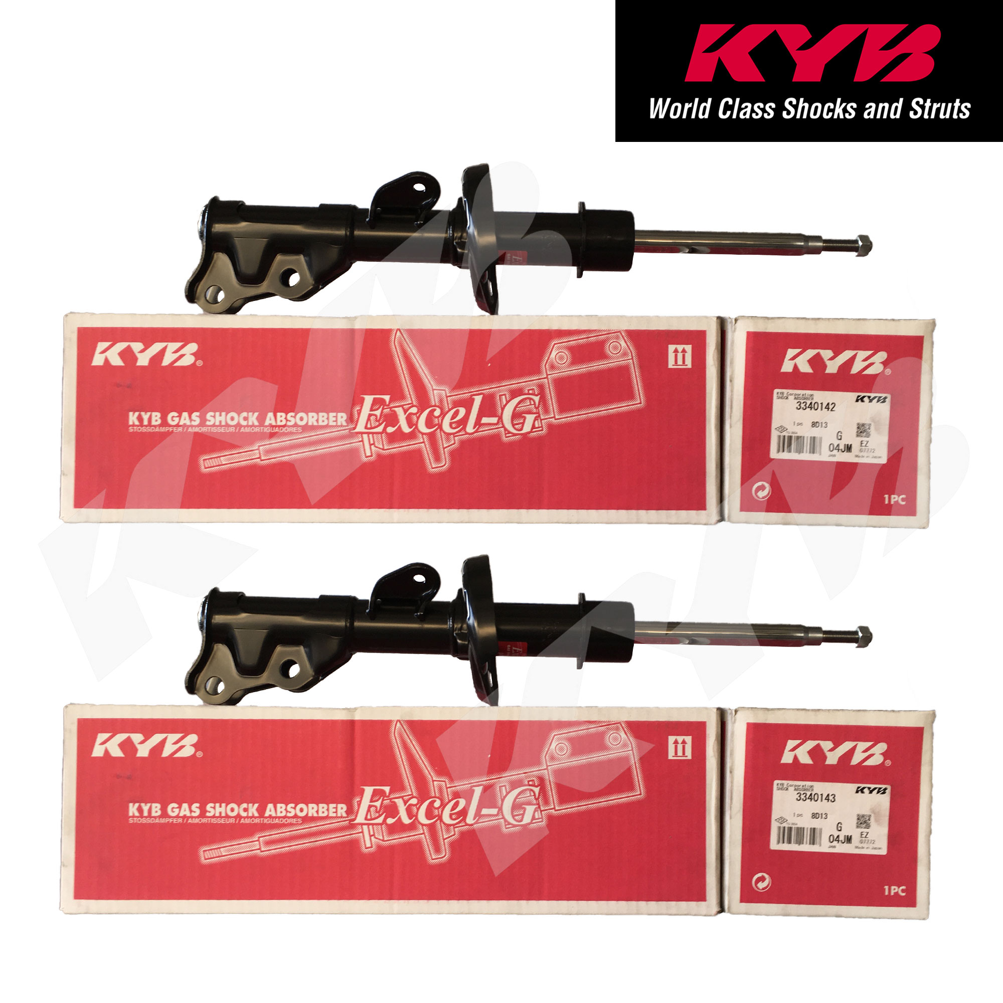 KYB 3340142/3340143 for Honda HR-V 1.8 2015 - 2021 Set of 2 Front Gas ...